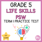 Grade 5 Life Skills PSW Term 1 Test – Designing Minds