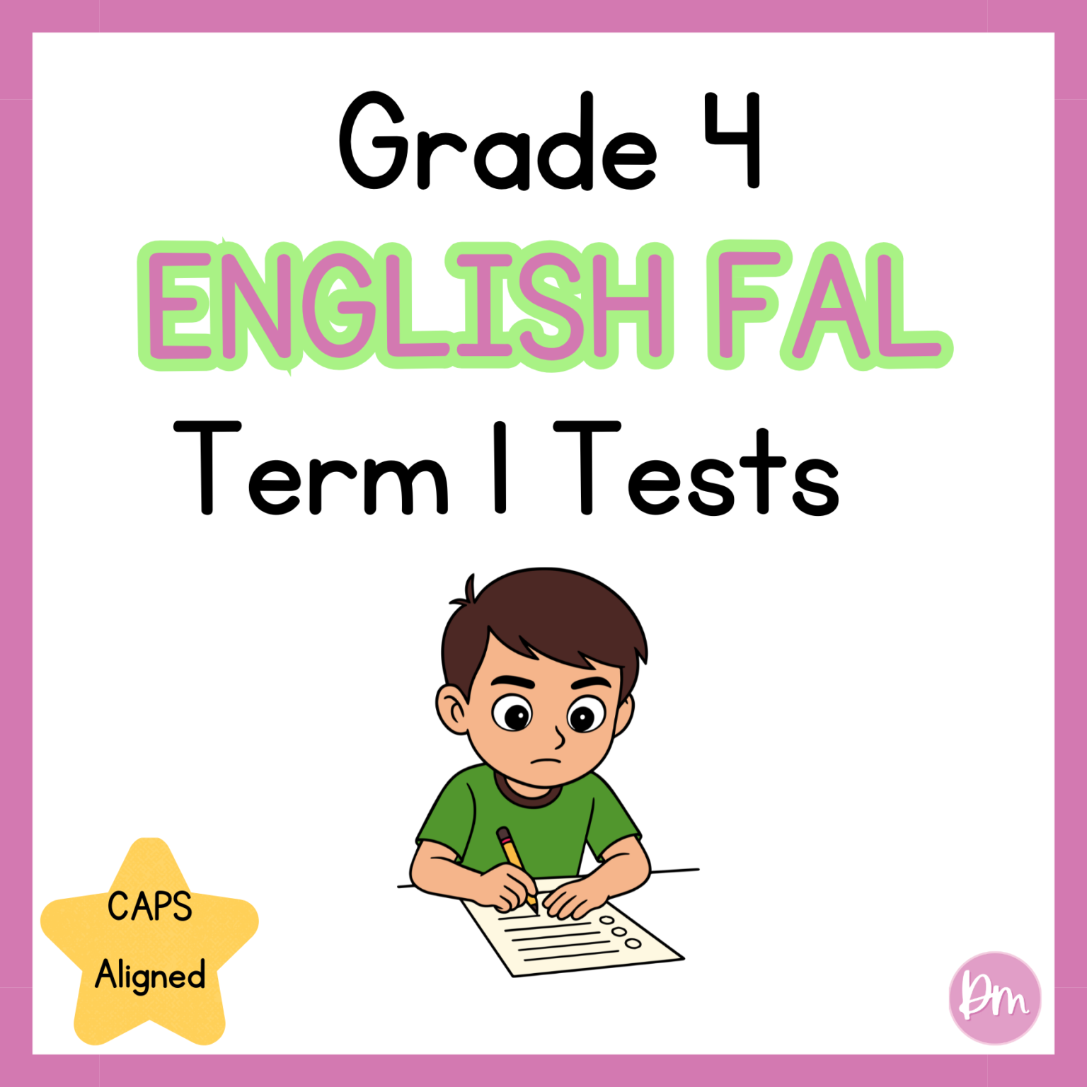 Grade 4 English First Additional Language Term 1 Practice Tests ...
