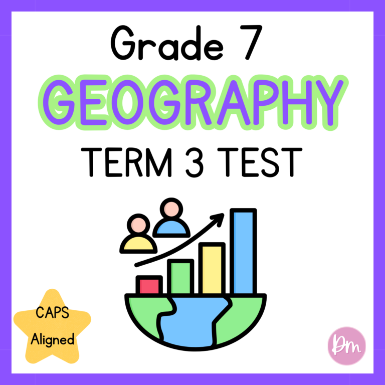 Grade 7 Geography Term 3 Practice Test – Designing Minds